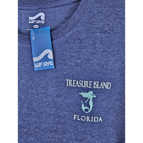 surf style | Tops | Nwt Surf Style Treasure Island Florida Mermaid ...